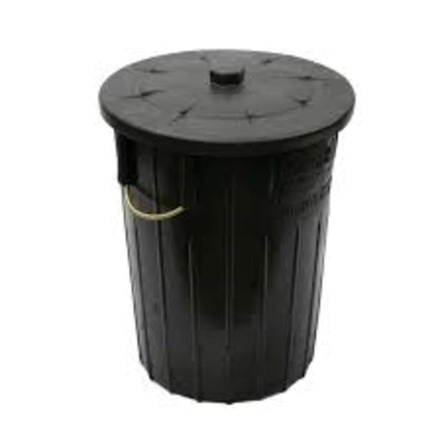 Refuse Bin & Lid Black Rubber 85l | Agrimark