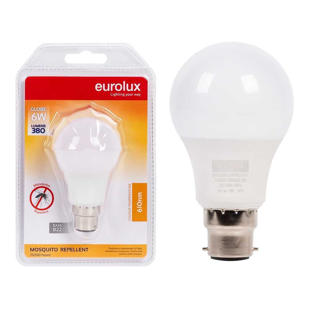 Eurolux Led Mosquito Repel Globe 6w B22 | Agrimark