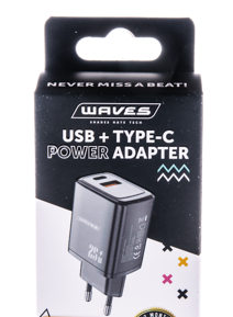 Waves Tech - Usb & Type-c Power Adapter | Agrimark
