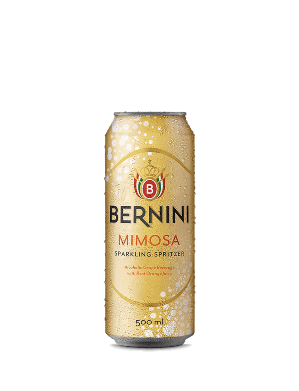Bernini Sparkling Spritzer Mimosa Can 12x500ml | Agrimark