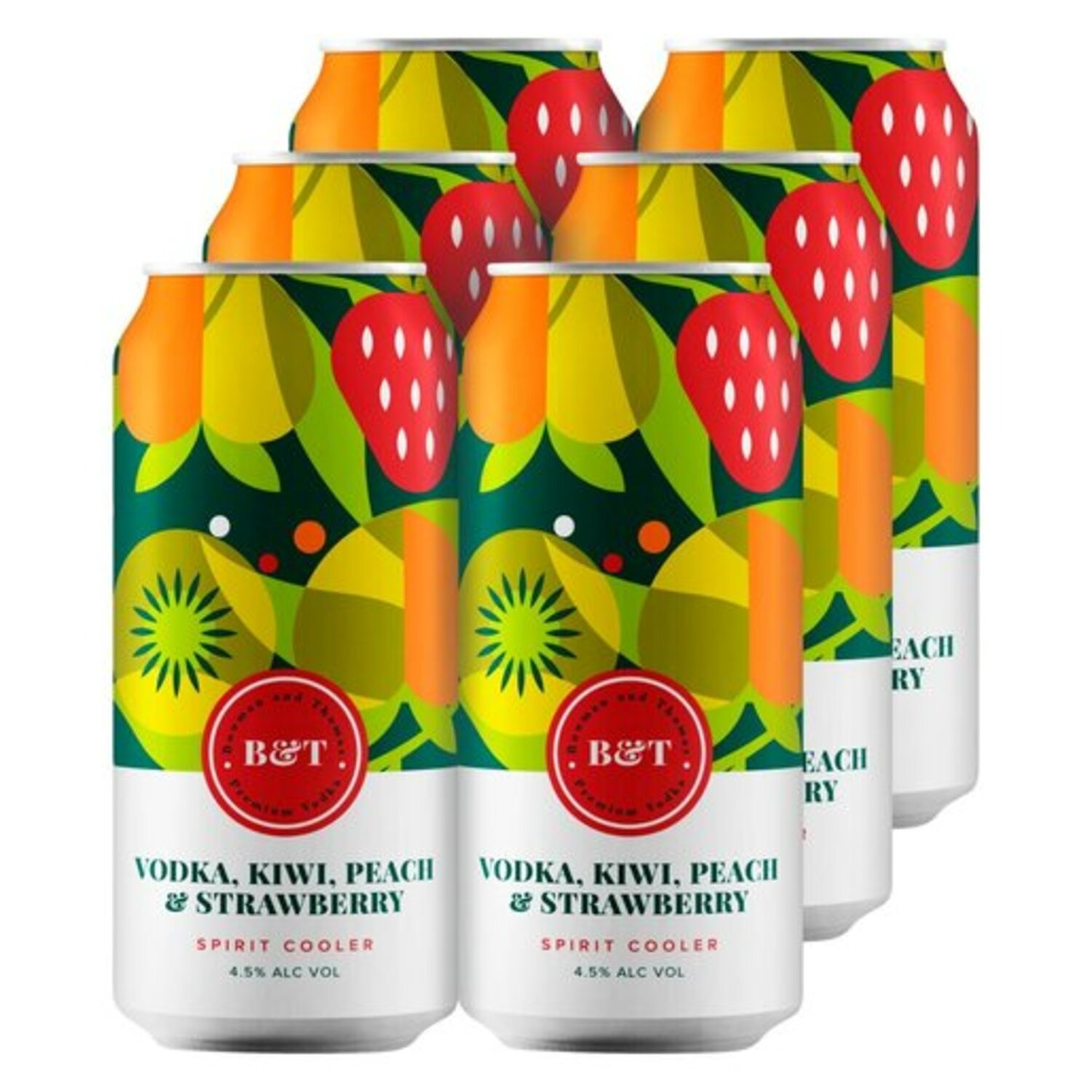 Cheers Vodka Kiwi, Peach & Strawberry 6x440ml | Agrimark