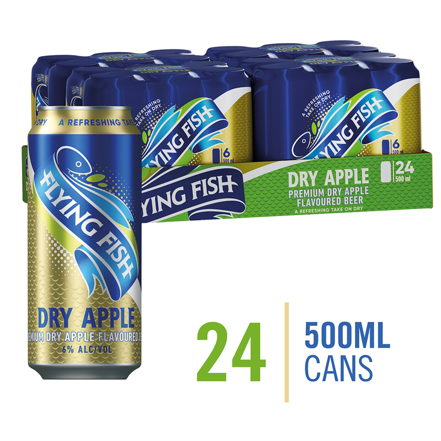 Flying Fish Dry Apple Can 24x500ml | Agrimark