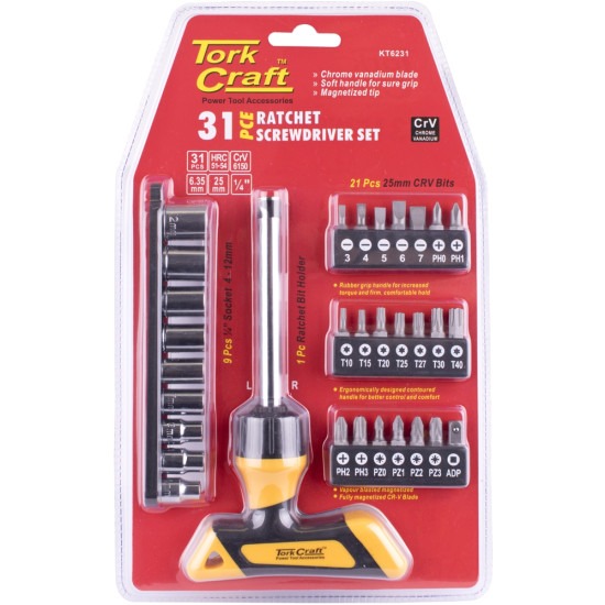 Screwdriver Bit Set 31 PC Assorted | Agrimark