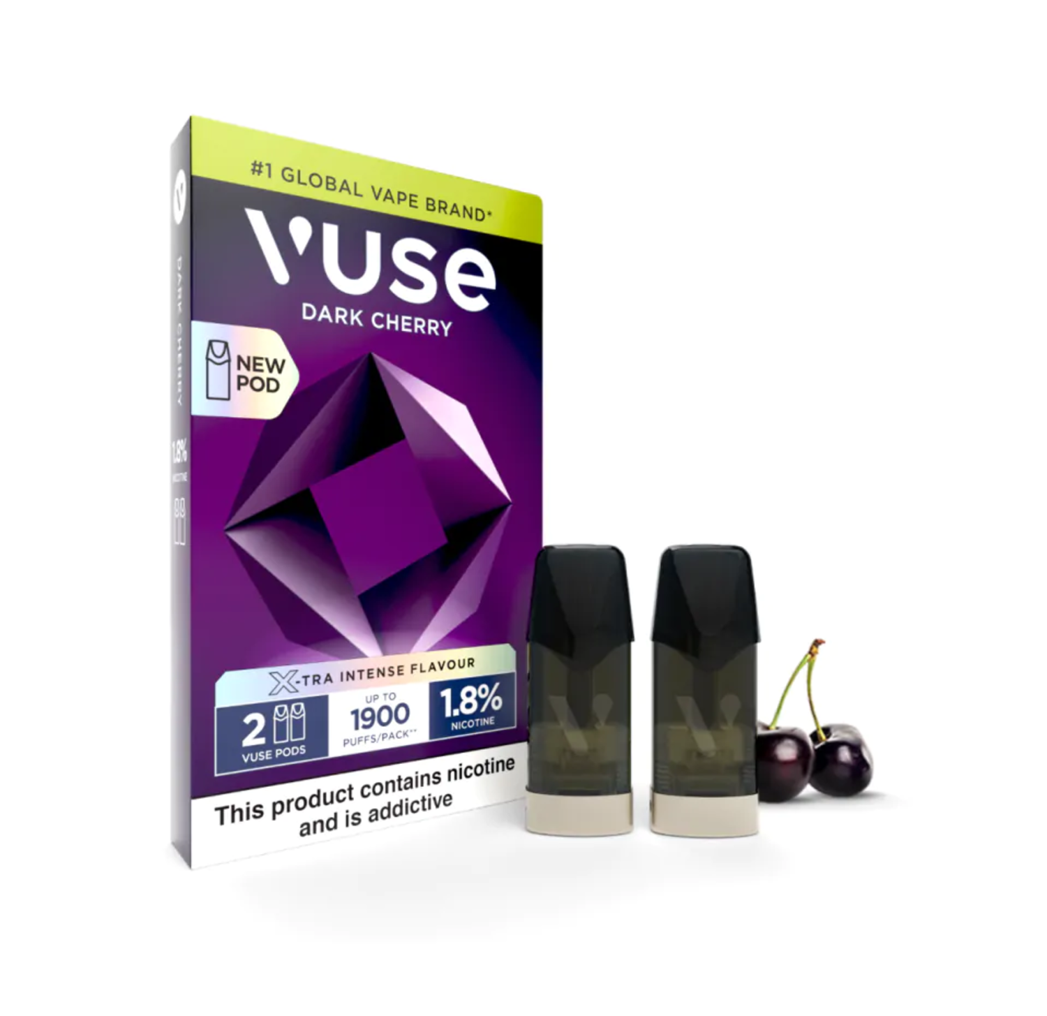 Vuse E-Pod 2-Pack Dark Cherry 1.6% | Agrimark