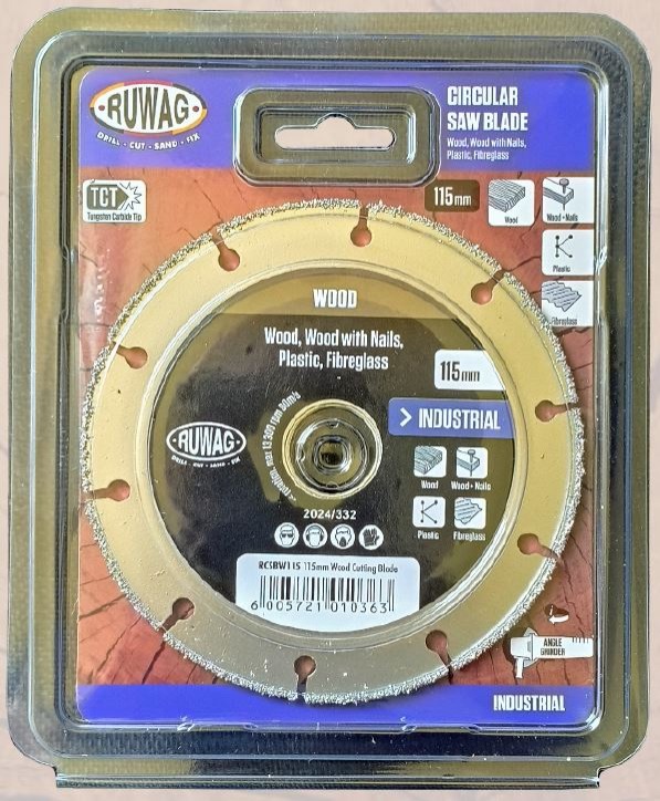 Ruwag Diamond Blade For Wood 115mm X1mm | Agrimark