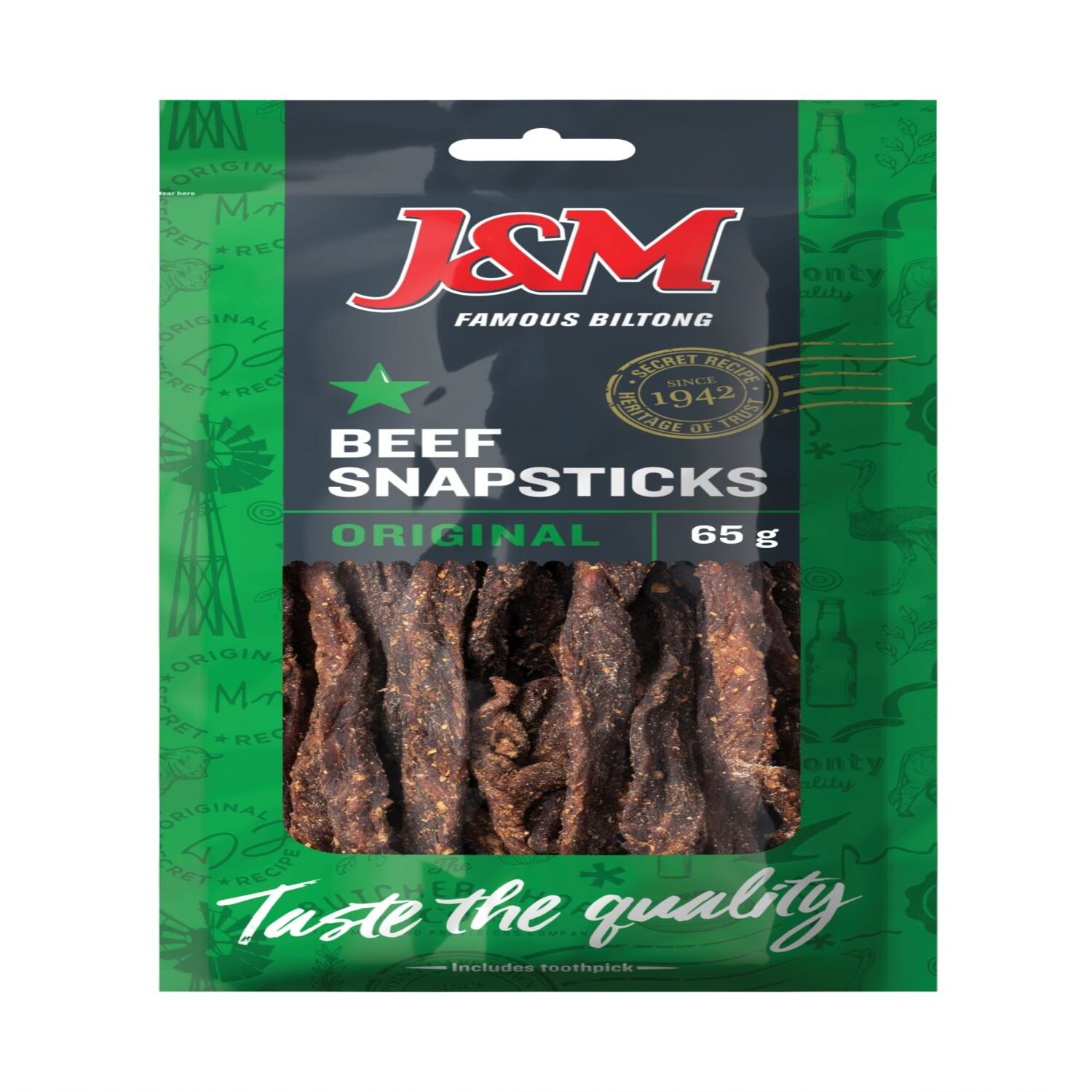 J&M Snapsticks Original 65g | Agrimark