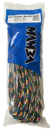 Mamba Rope Braided Outdoor Ld 8mm 10m | Agrimark