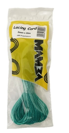 Mamba Lacing Cord 2.00mm 40g 20m Green | Agrimark