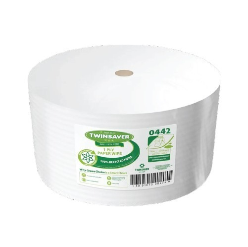 Twinsaver Garage Roll Paper Wipe 1ply | Agrimark