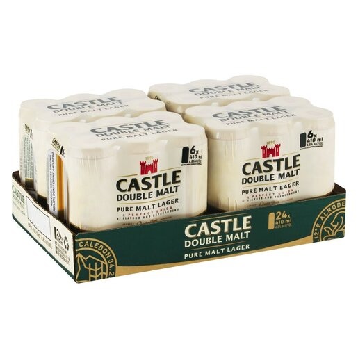 Castle Lager Double Malt Can 24x410ml | Agrimark