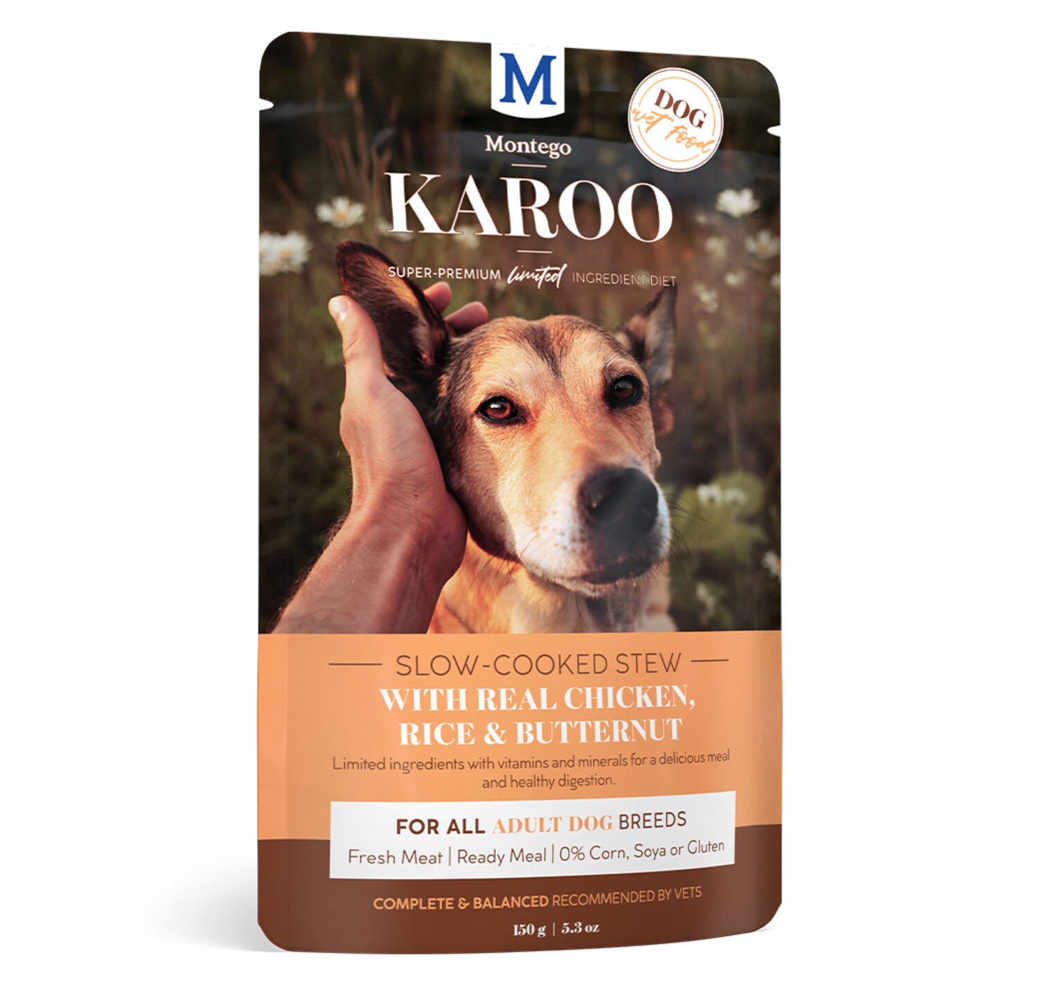 Montego Karoo Adult Wet Dog Food Chicken 150g | Agrimark
