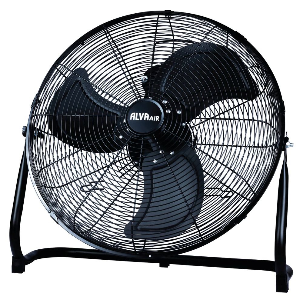 Alva Air High Velocity 130w Floor Fan Black | Agrimark