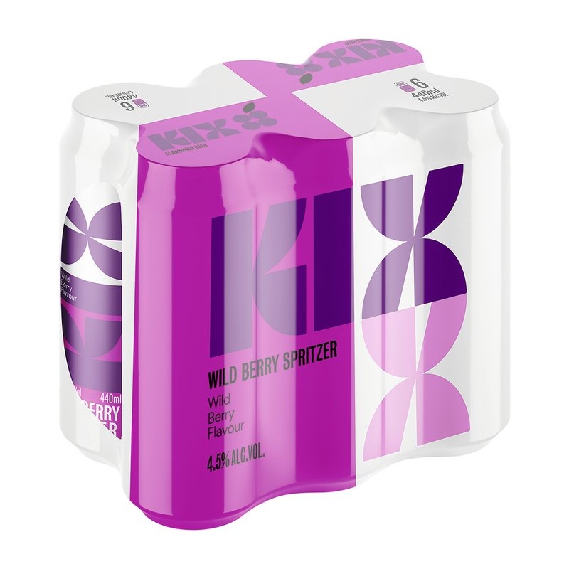 Kix Wild Berry Spritzer Can 6x440ml | Agrimark