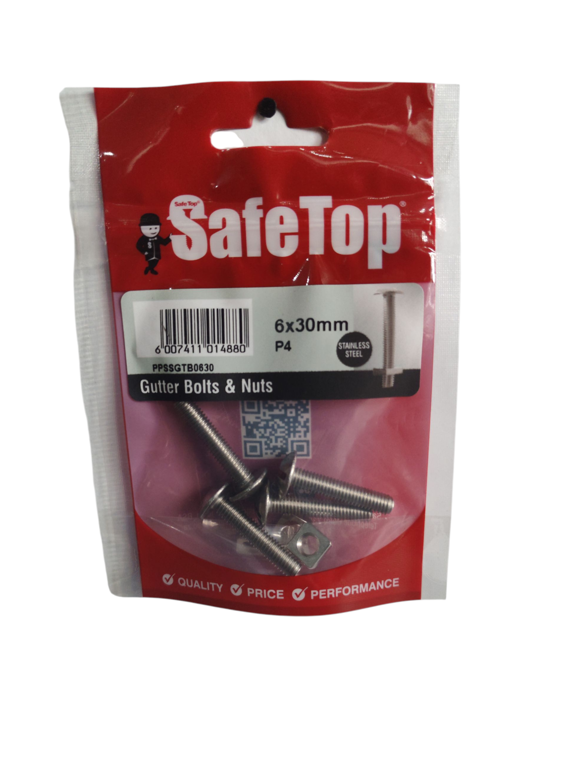 Safetop Gutter Bolts & Nuts Stainless Steel | Agrimark