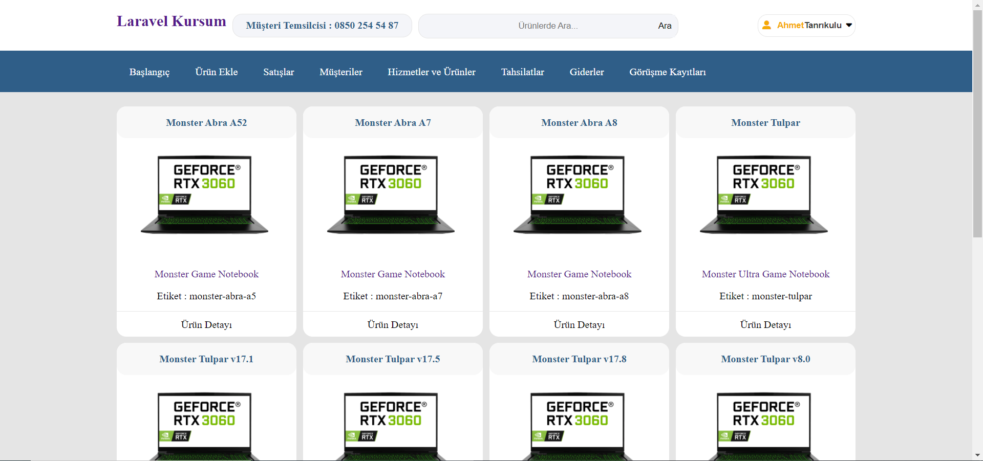 GitHub - Ahmettanr7/LaravelProject