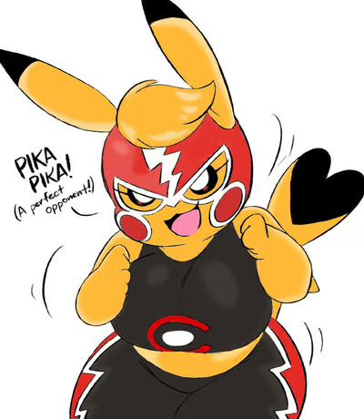 Wrestling pikachu store