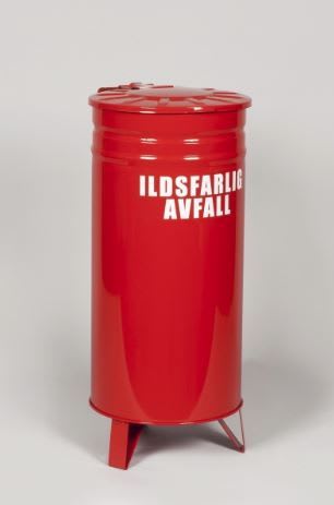 BEHOLDER F/ILDSFARLIG AVFALL 42 LTR. Alf I. Larsen AS