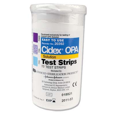 Cidex OPA Test Strips 15 stk. Akselsens Agenturer A/S