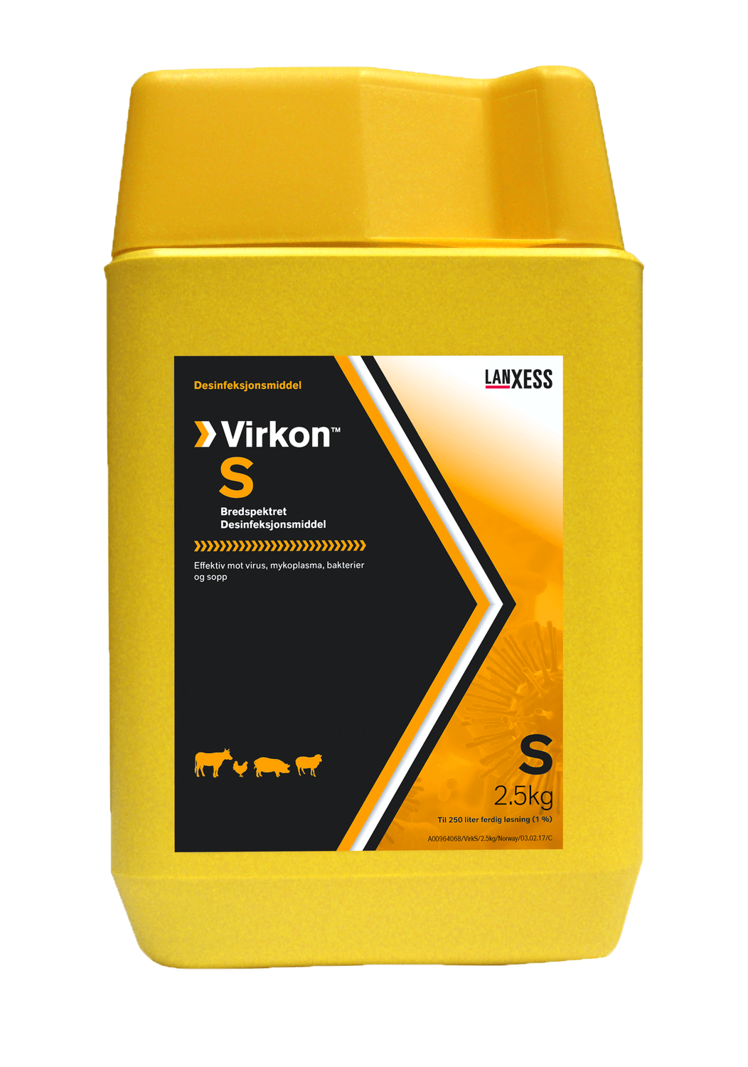 Virkon S 2,5 kg / stk. Akselsens Agenturer A/S