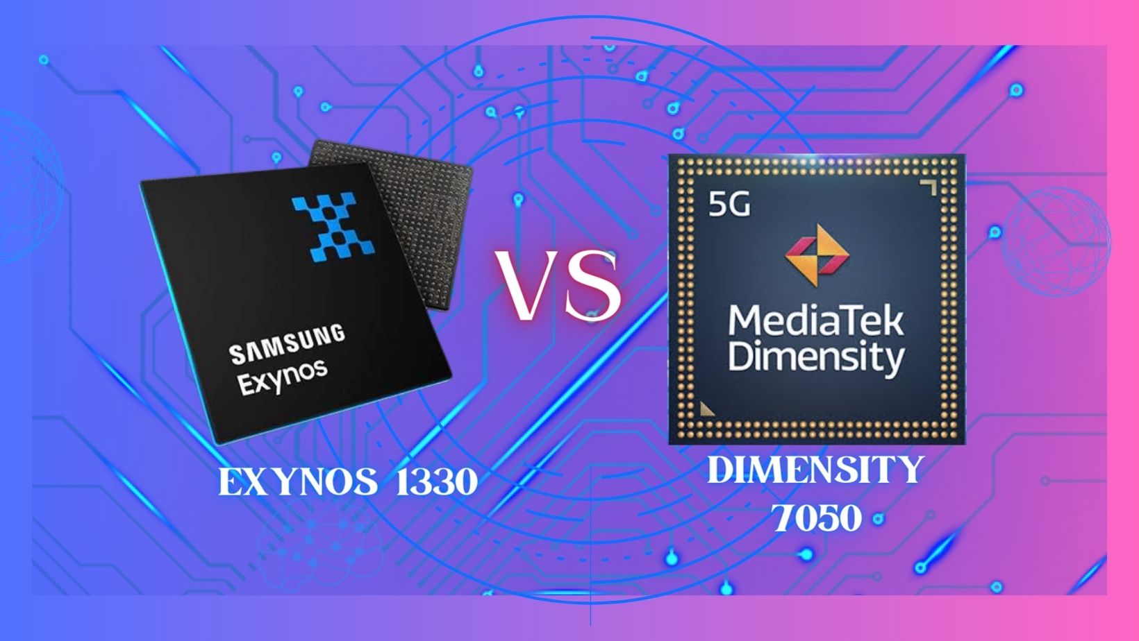 Samsung Exynos 1330 vs MediaTek Dimensity 7050: A rare clash