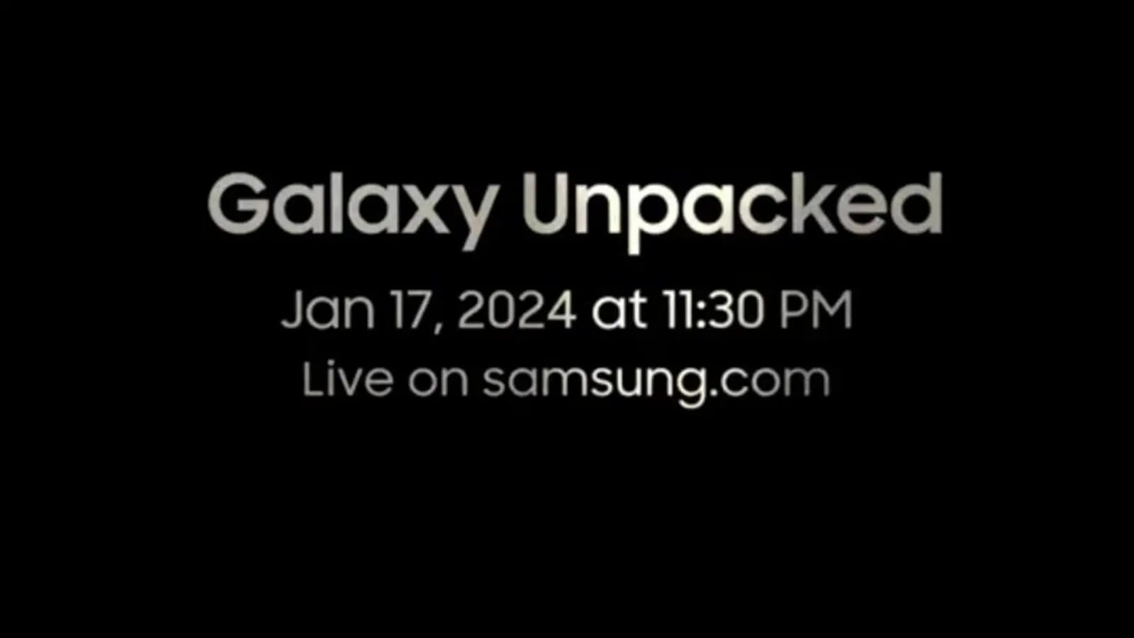 Samsung Galaxy S24 Unpacked Event Confirmed for January 17th