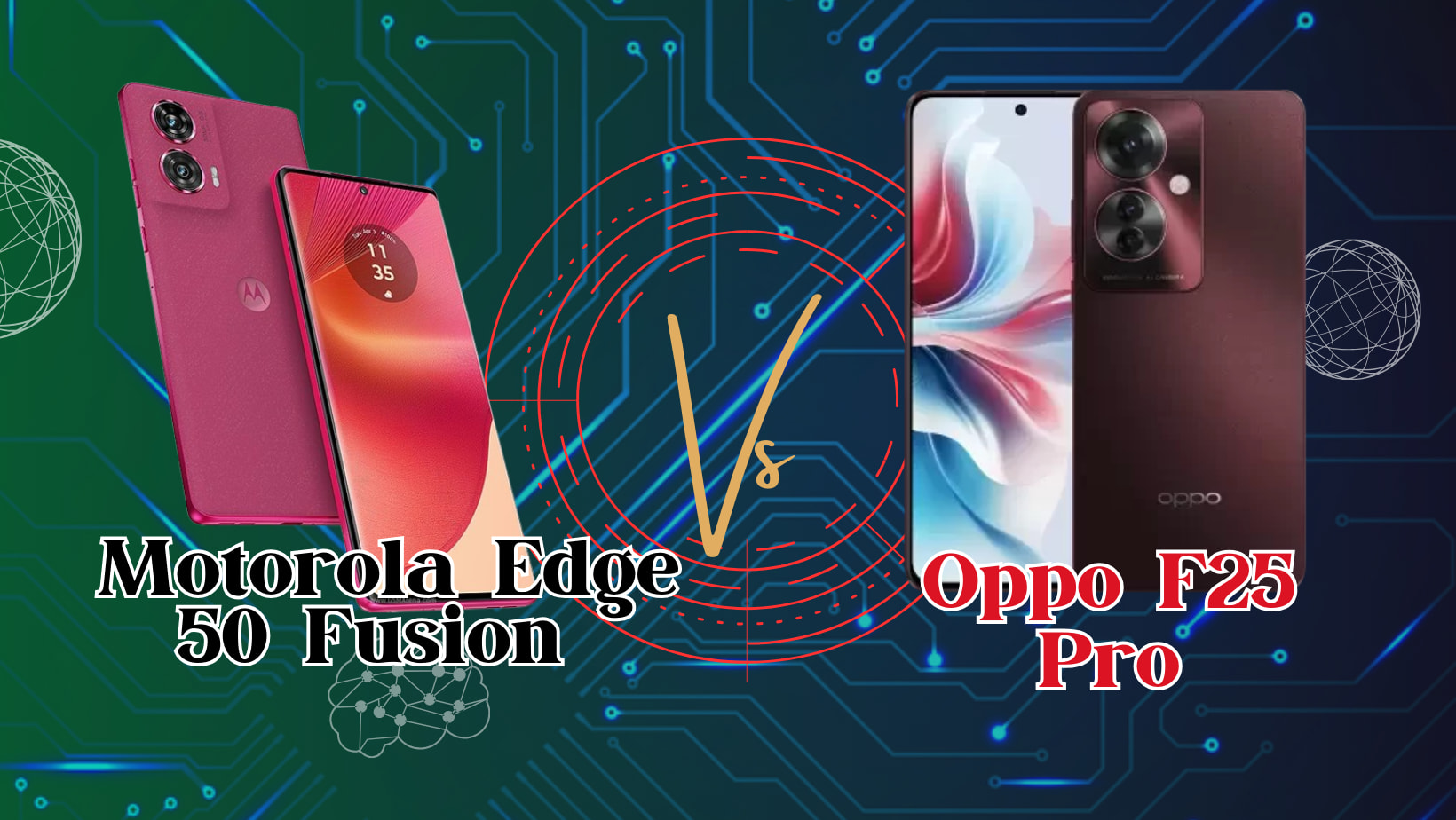 Motorola Edge 50 Fusion Pro VS Oppo F25 Pro: 2024 comparison