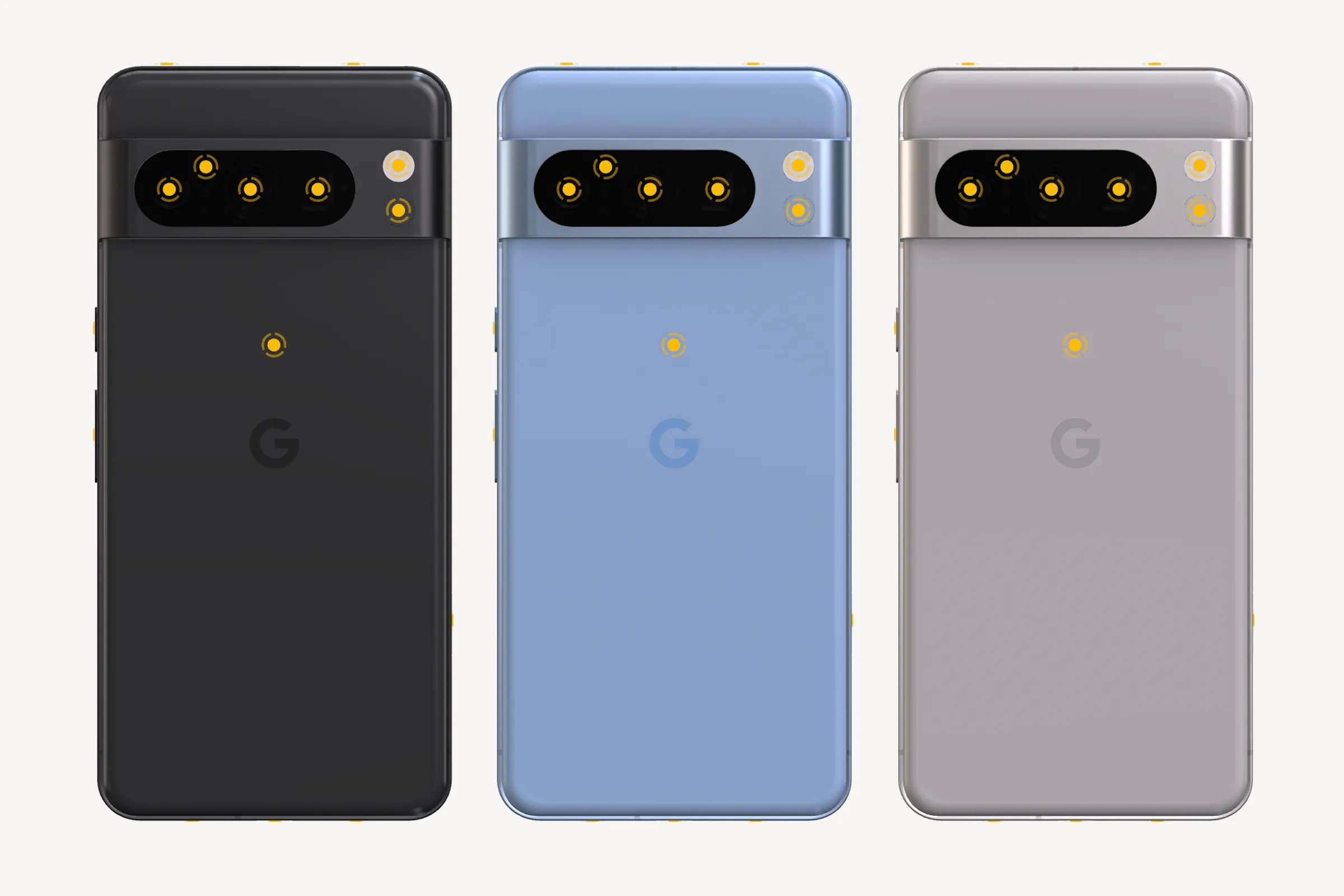 Google Pixel 8 and 8 Pro revealed in official renders, showcasing their ...