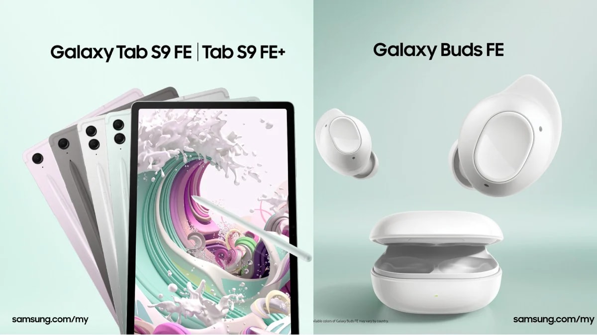 Samsung has officially unveiled the Galaxy Tab S9 FE and Buds FE