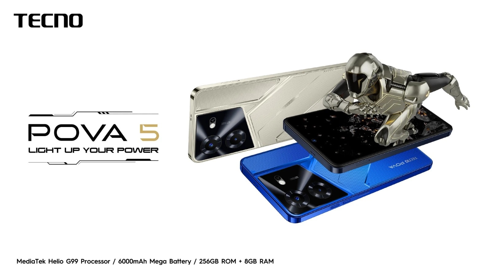 Tecno Pova 5 Pro launched in Indonesia with a 6.78-inch FHD+ display ...
