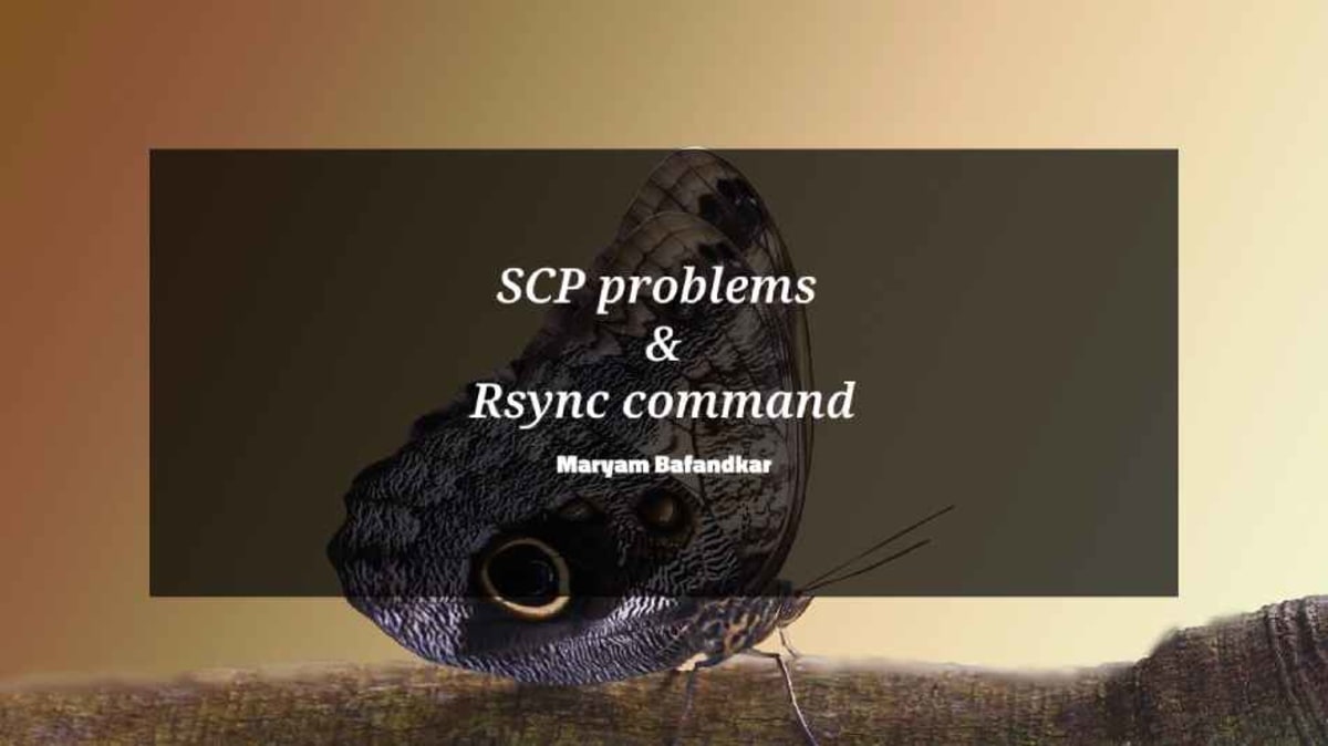 Getting rid of SCP problems by rsync command