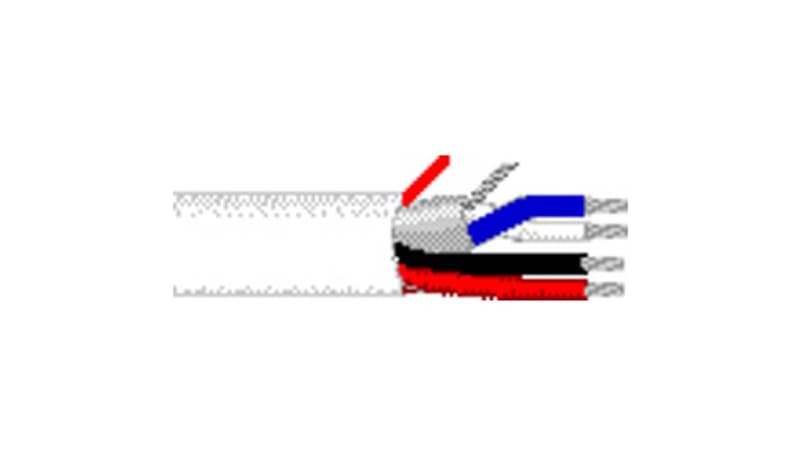 Belden 1502R G75500 Multiconductor Cable, 1Pr+1Pr/22 + 18AWG, 7x30 ...