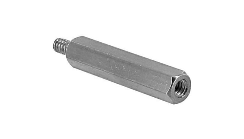 RAF / RS PRO 4546-632-B-12 Standoff, 1-1/4 in., #6-32, Brass, Hex, Zinc ...