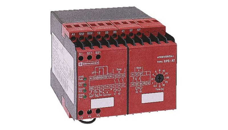 Schneider Electric XPSAT3410 Preventa XPS-AT Safety Relay,Dual Channel ...