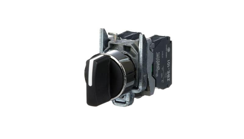 Schneider Electric XB4BD53 Momentary Selector Switch, 3 Position Knob ...