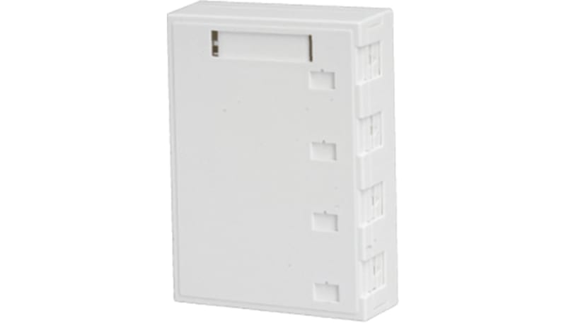 Belden AX102653 KEYCONNECT SIDE-ENTRY BOX, W/SHUTTER DOOR, 4-PORT, ELEC ...