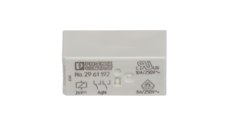 Phoenix Contact 2961192 Power Relays, Plug-in Miniature, DPDT, 24 VDC ...
