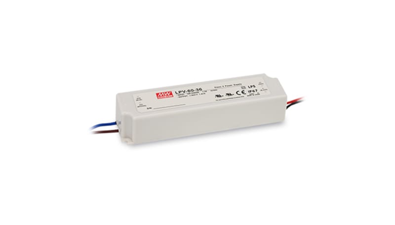 MEAN WELL LPV-60-48 Power Supply,AC-DC,48V,1.25A,100-264V In ...