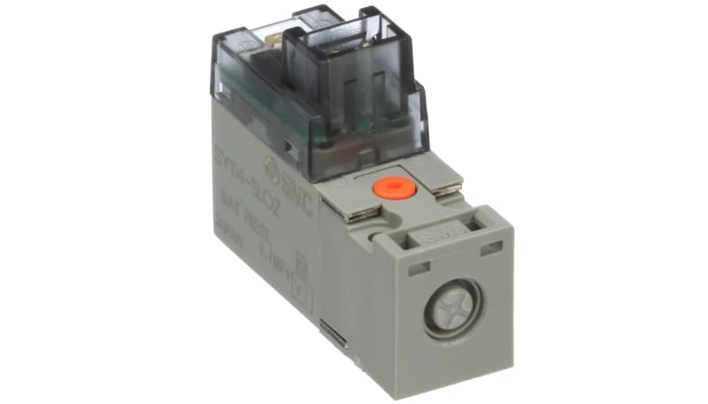 SMC Corporation SY114-5LOZ Valve, direct operated, 3 port, NC, base mt ...