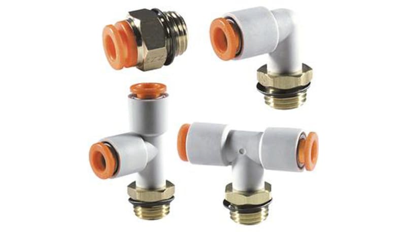 SMC Corporation KQ2L07-U02 One-Touch Fitting, Male Elbow, Unifit, 1/4in ...