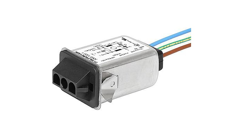 Schurter 5003.036B.1 PEM, DCFilter, 125VDC, 10A, RearPanel-screw/Snp ...