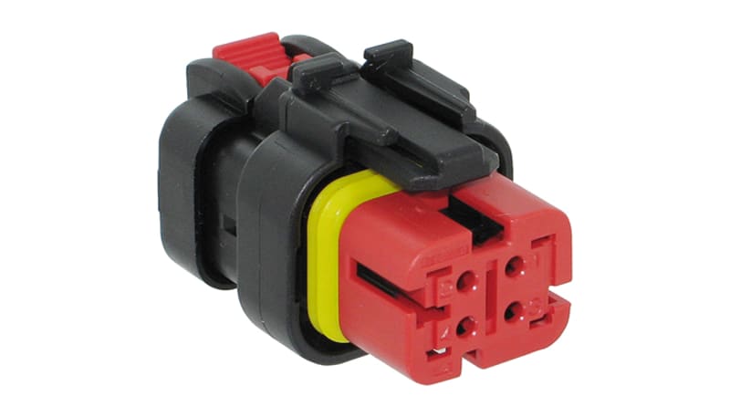 TE Connectivity 776487-1 Connector, 16 Plug Assembly, 4 Position, 14 ...