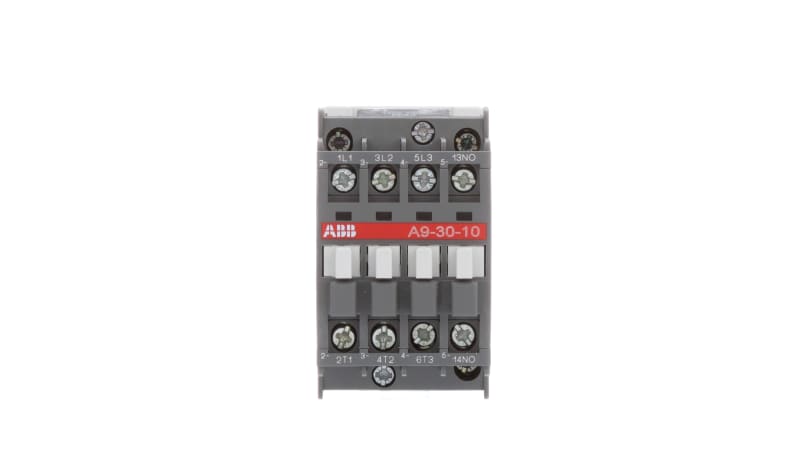 ABB A9-30-10-34 Contactor, NEMA, 3 Pole, 9A, 208VAC@60Hz, 175VAC@50Hz ...