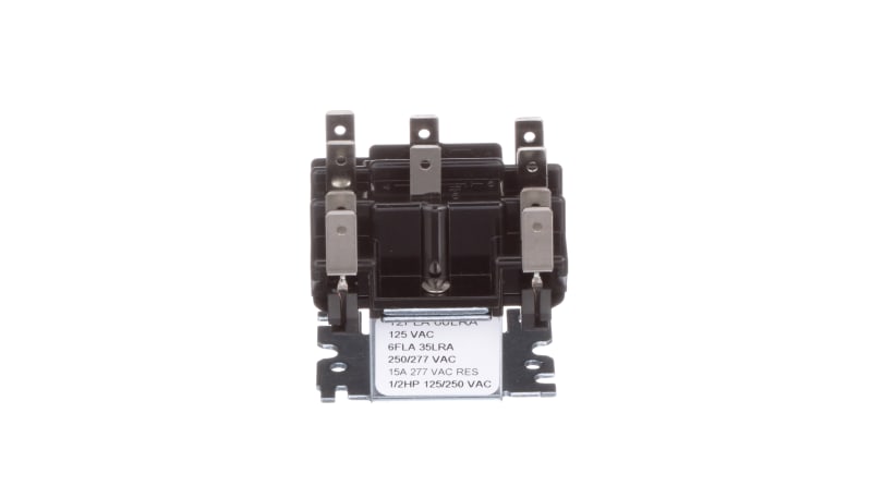 White-Rodgers 90-341 Relay, 12 A, 250 VAC, 120 V, 1.90 in. L x 2.10 in ...