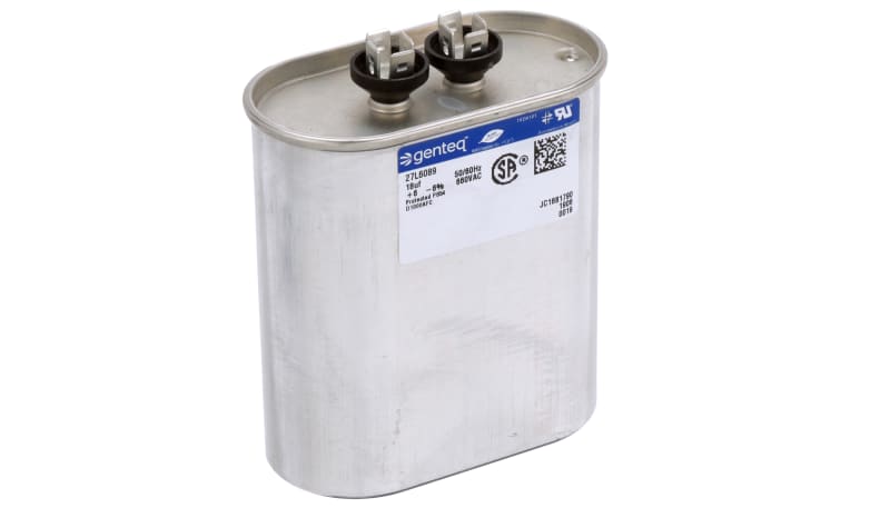 CAPCOM, formerly Genteq 27L6089 Capacitor, 660 VAC, Metallized Film ...