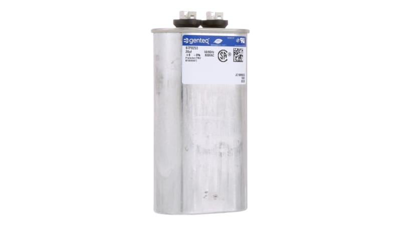 CAPCOM, formerly Genteq 97F8253 Capacitor, 20, 600 VAC, 6%, 97F Series