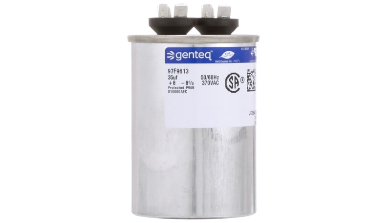 CAPCOM, formerly Genteq 97F9613 Capacitor, Polypro Metallized, 35 uF ...