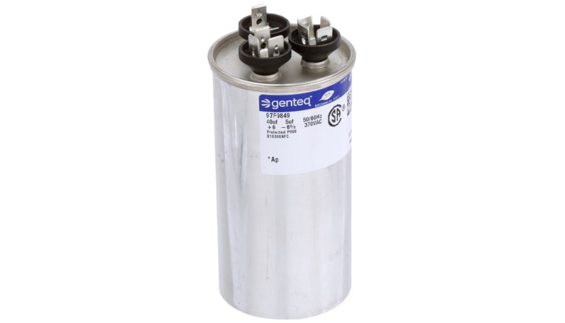 CAPCOM, formerly Genteq 97F9849 Capacitor, Polypro Metallized, Cap 40 ...