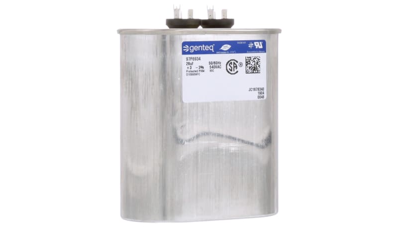 CAPCOM, formerly Genteq 97F6934 Capacitor, Polypro Metallized, Cap 26 ...
