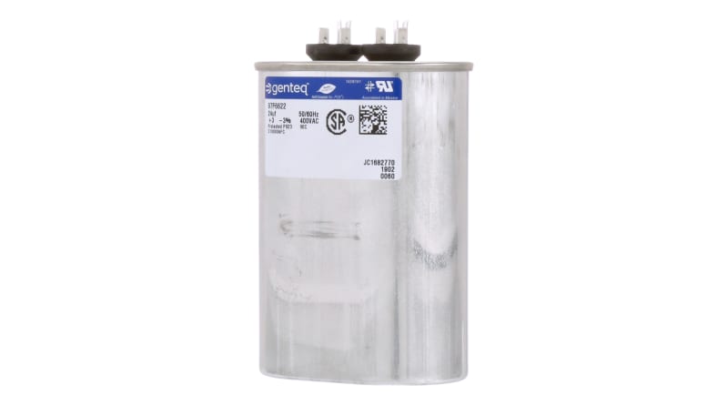 CAPCOM, formerly Genteq 97F6622 Capacitor, Polypropylene Film, Oval ...