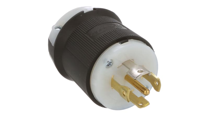 Hubbell Wiring Device-Kellems HBL2811 Twist-Locking Plug, 30 A/208 VAC ...